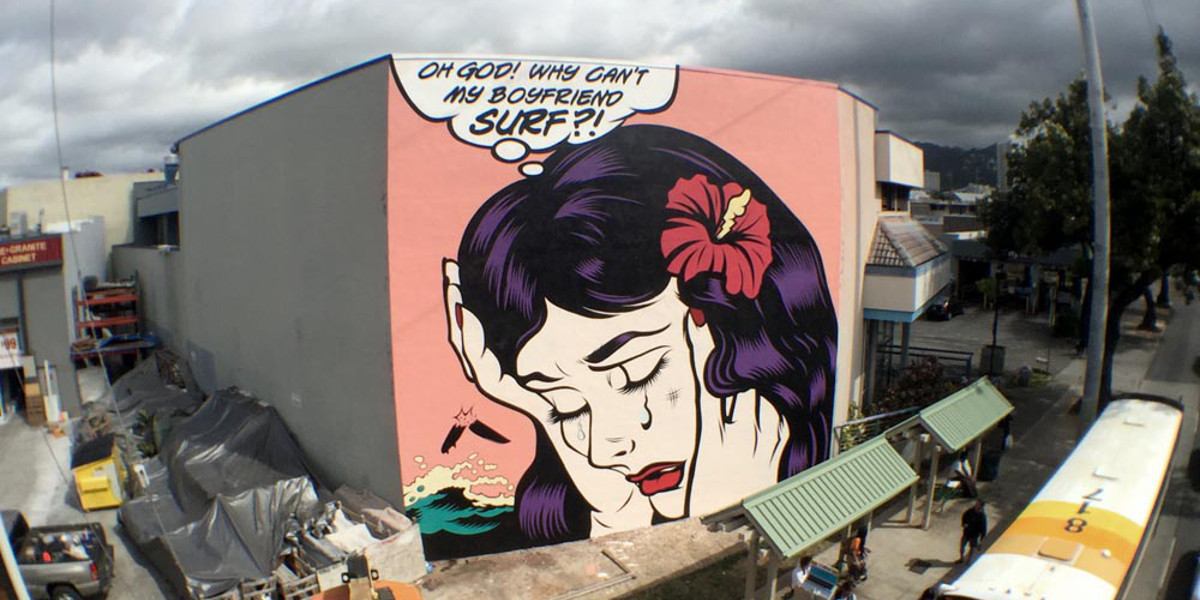 DFace – Oh God, Why Can’t My Boyfriend Surf | Widewalls DFace – Oh God, Why Can’t My Boyfriend Surf | Widewalls