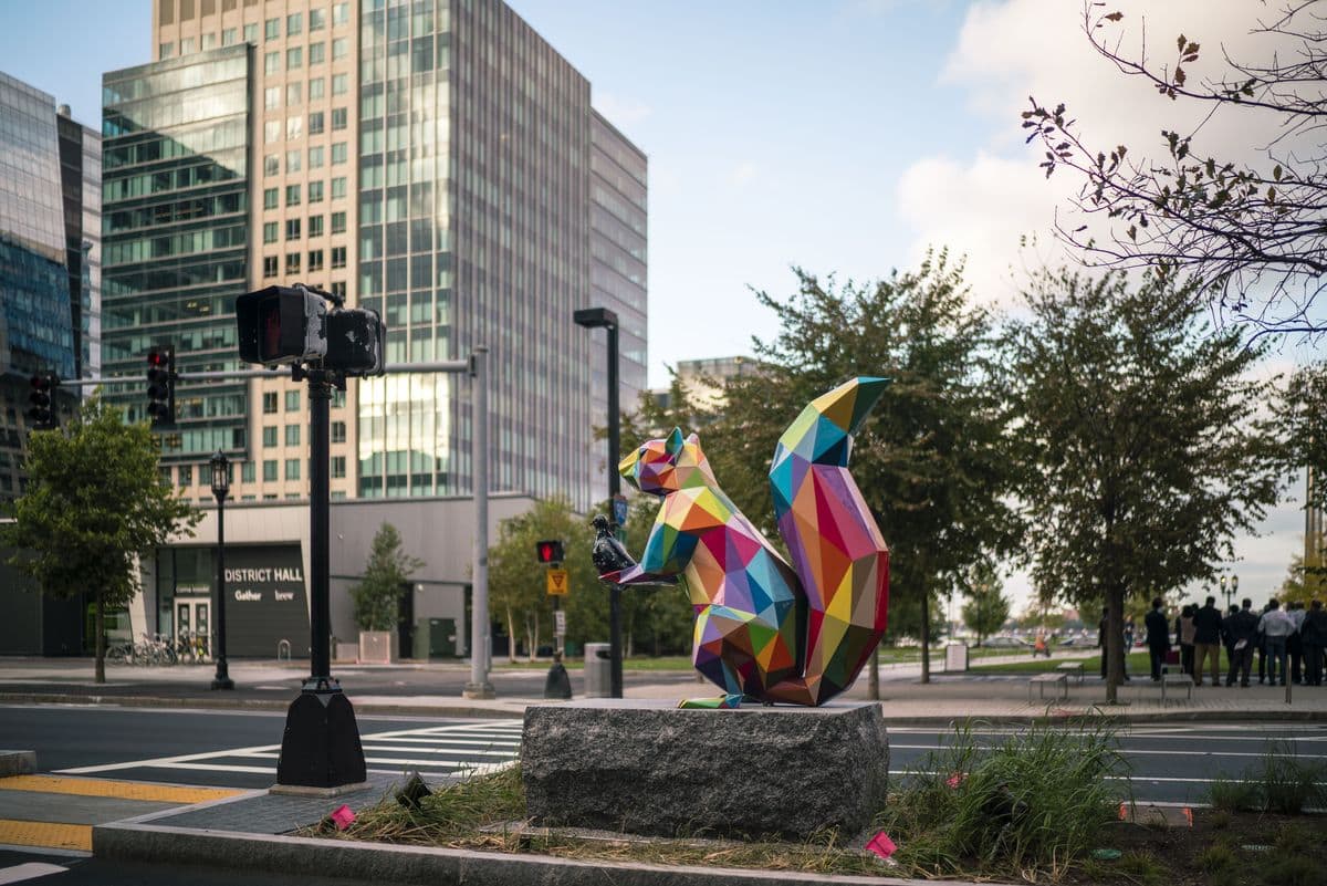 How Okuda San Miguel Created his Largest Public Art Project in Boston ...