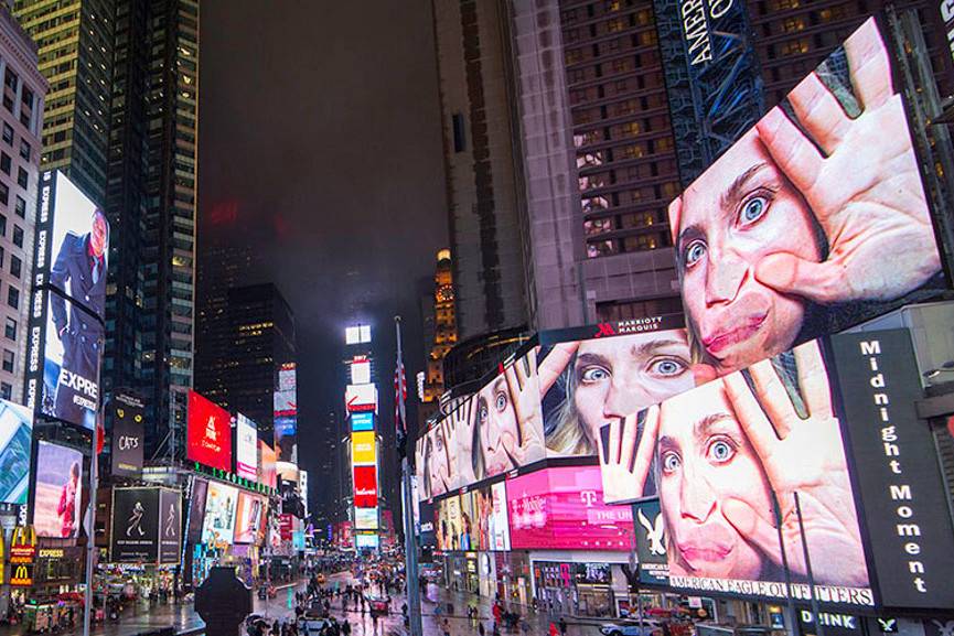 The Most Memorable Midnight Moments of Times Square Arts | Widewalls