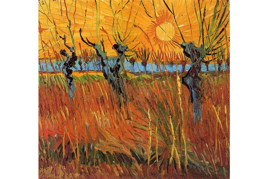 Vincent Van Gogh – Sunset at Montmajour | Widewalls